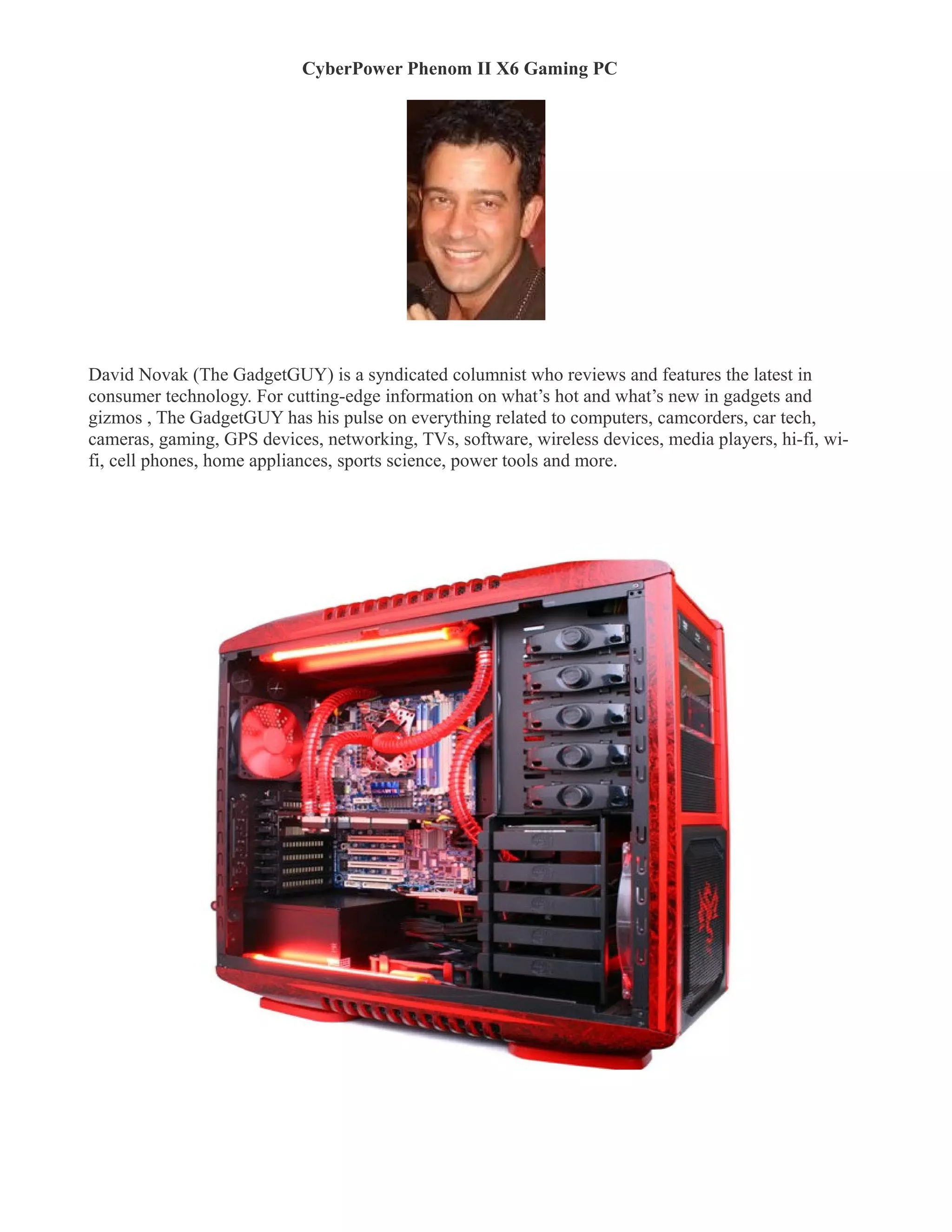 CyberPower phenom ii x6 gaming pc david novak (thegadgetgu-ycolumn.com ...