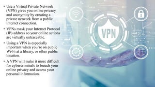 Cyber privacy and password protection | PPTX