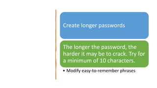 Cyber privacy and password protection | PPTX