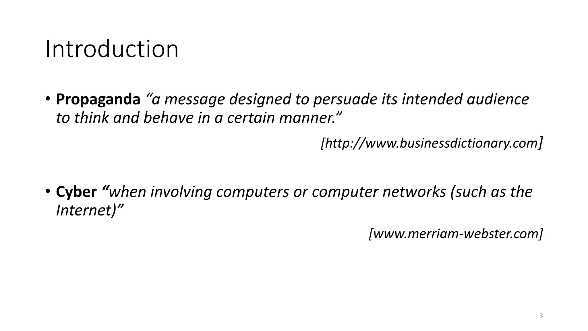Cyber propaganda | PPTX