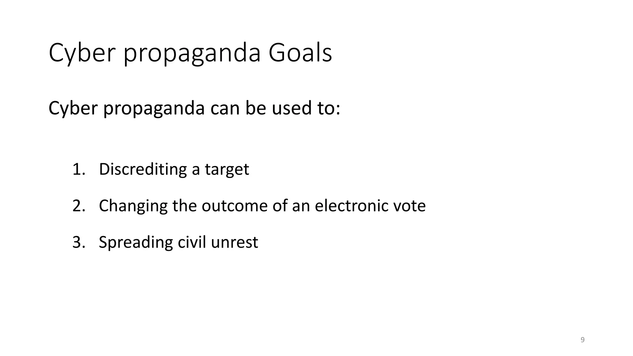 Cyber propaganda | PPTX