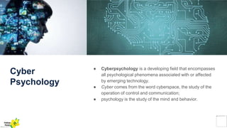 Cyber psychology | PPTX