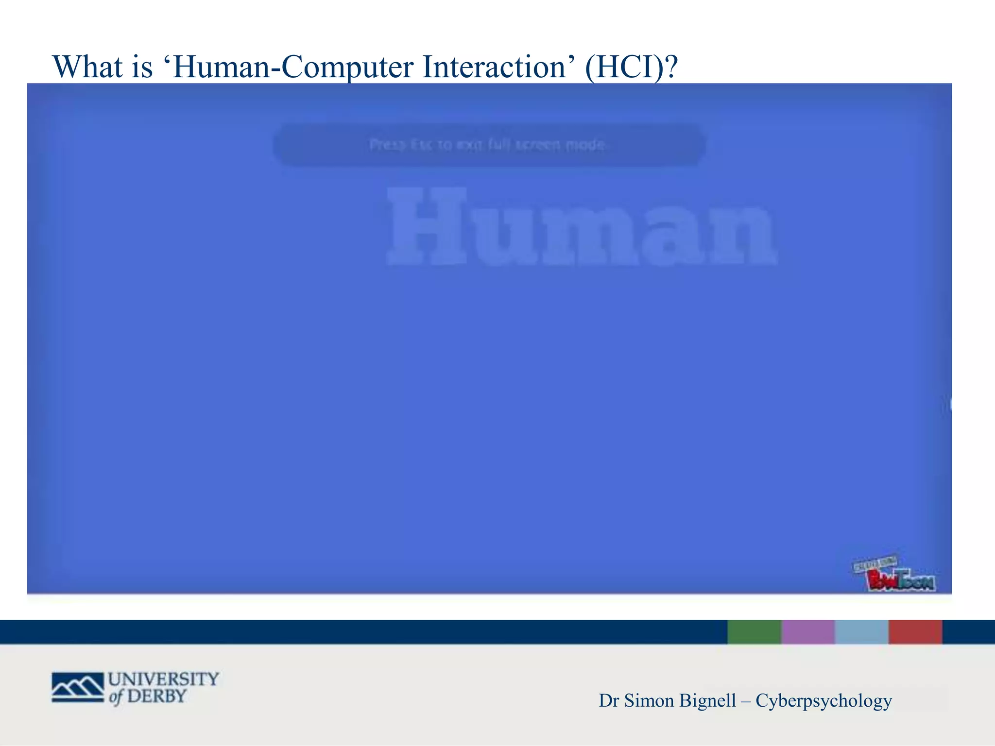 The Psychology of Human-Computer Interaction | PPTX