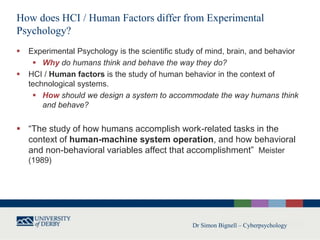The Psychology of Human-Computer Interaction | PPTX
