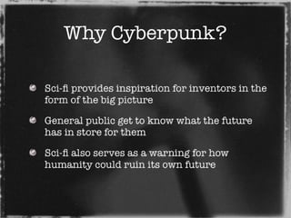 Cyberpunk Sci-Fi | PDF