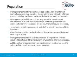 Cyber RM - Asset Inventory - Module 7 Powerpoint Presentation | PPT