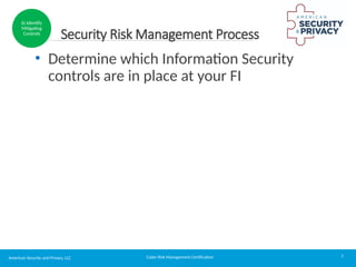 Cyber RM - Controls - Module 9 Powerpoint Presentation | PPT