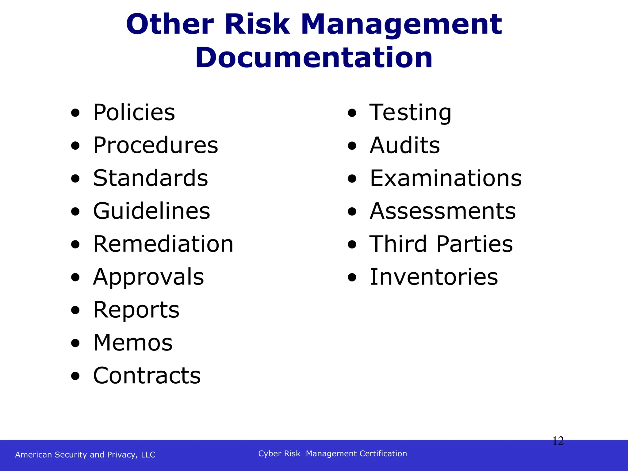 Cyber RM - Policy - Module 5 Powerpoint Presentation | PPT