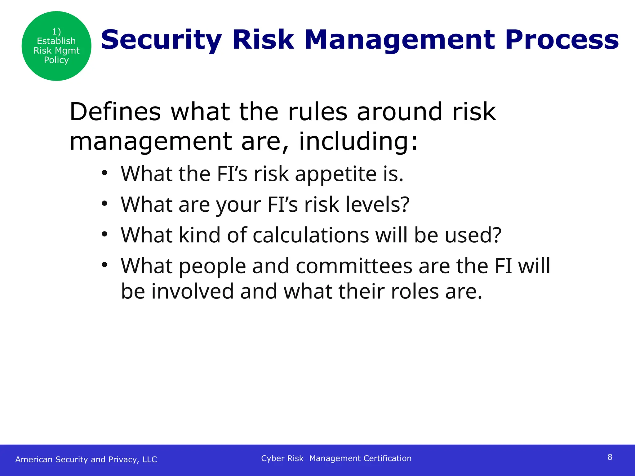 Cyber RM - Policy - Module 5 Powerpoint Presentation | PPT