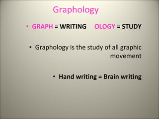 graphology lecture @ Cp office pune | PPT | Brain and Nervous System ...