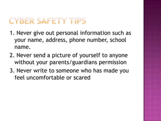 Cyber safety | PPTX