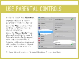 A Parent's Guide to Keeping Kids Safe Online | PDF