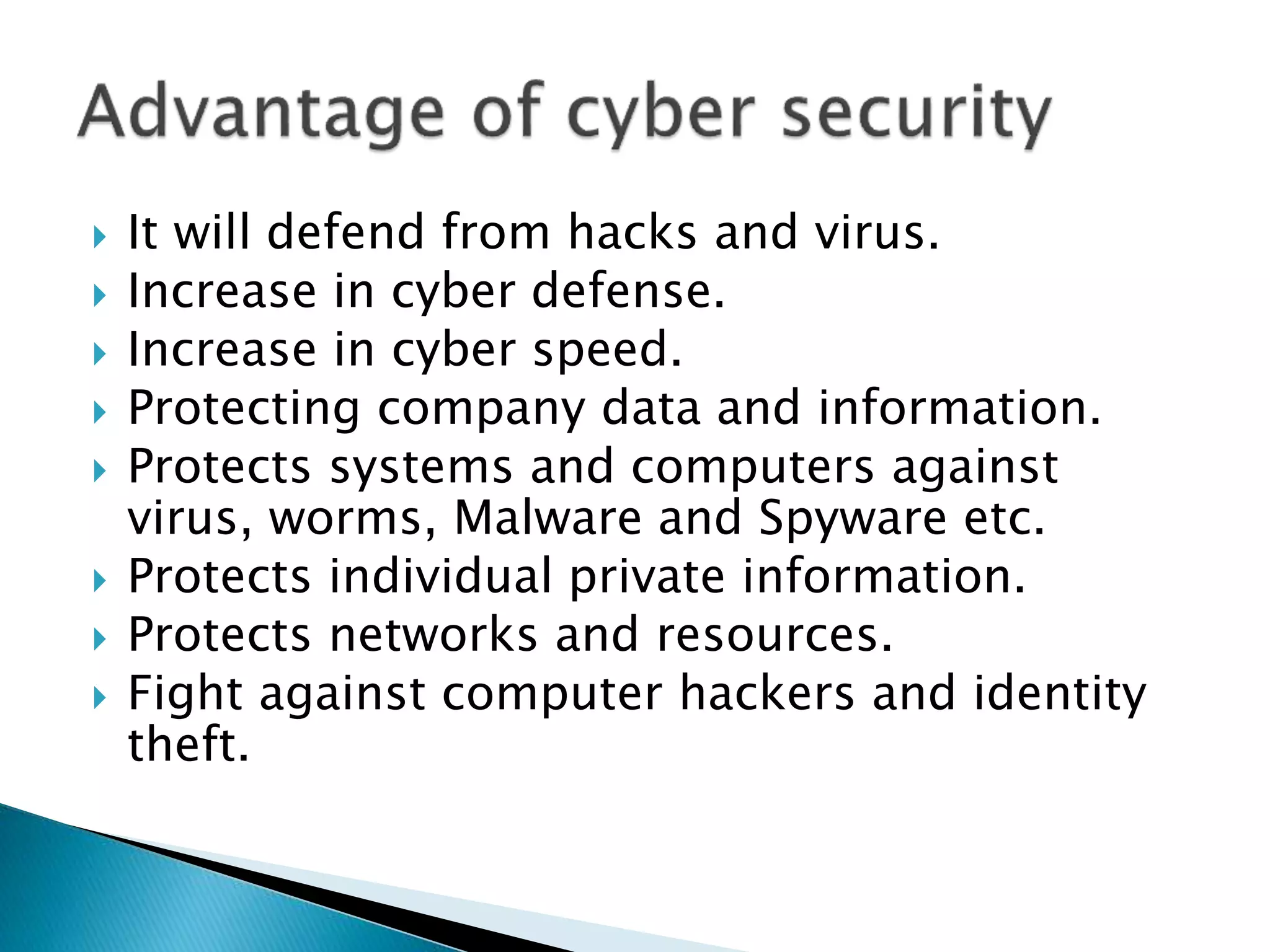 Cyber safety and cyber security | PPTX