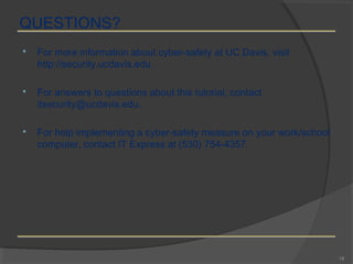 Cybersafety basics | PPT | Operating Systems | Computer Software and Applications
