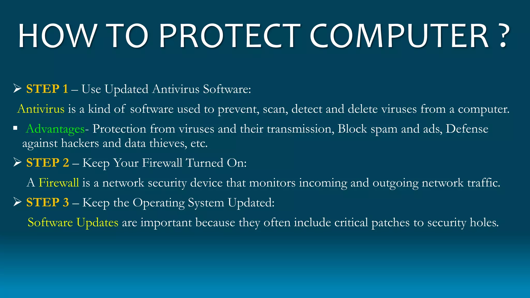 Cyber Safety Class 9 | PPTX
