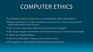 Cyber Safety Class 9 | PPTX