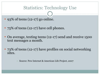 Teen Cybersafety & Database Resources | PPT