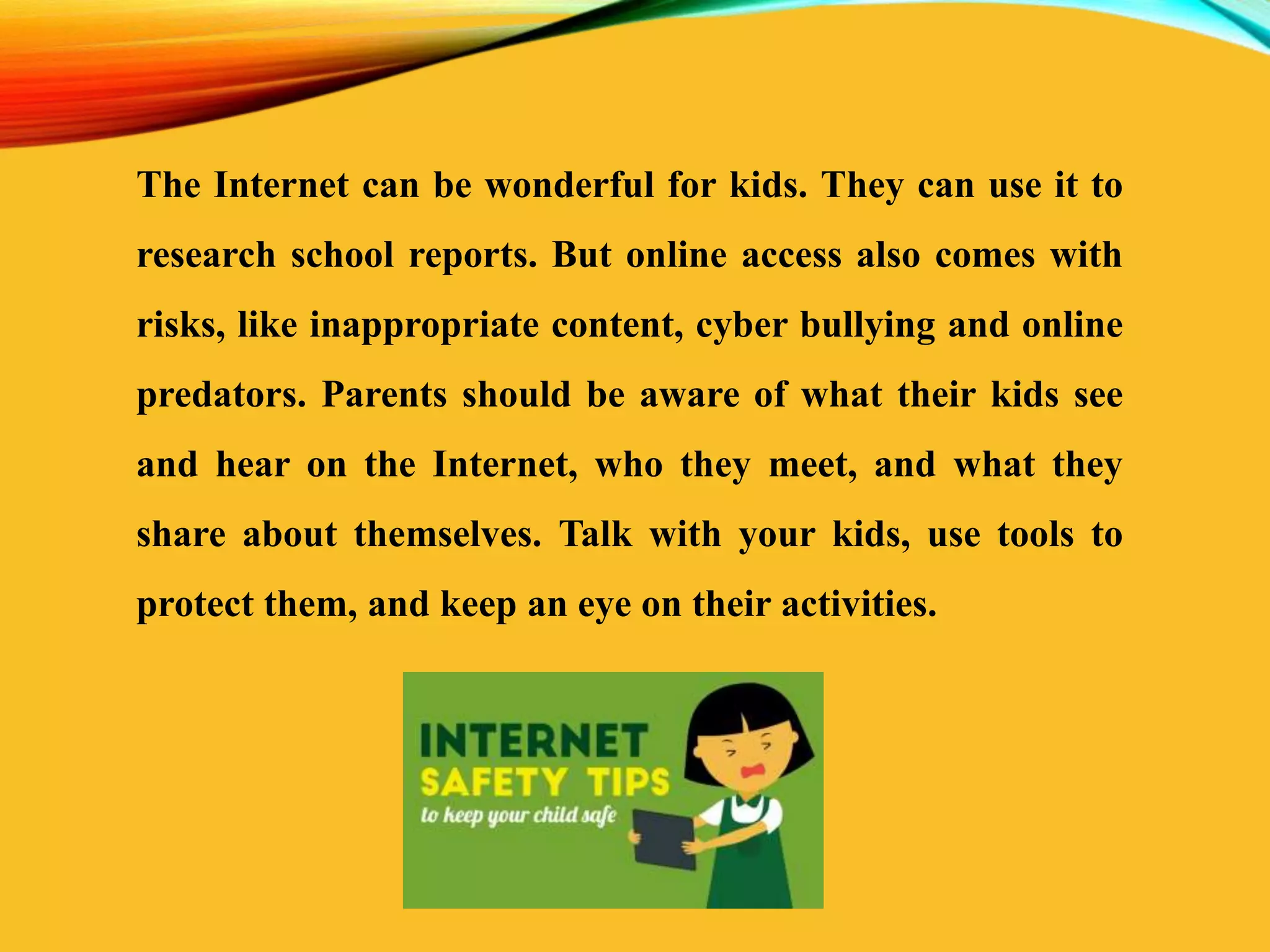 Cyber saftey for parents | PPTX