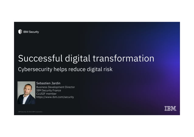 Ibm Security Successful Digital Transformation Ppt Free Download