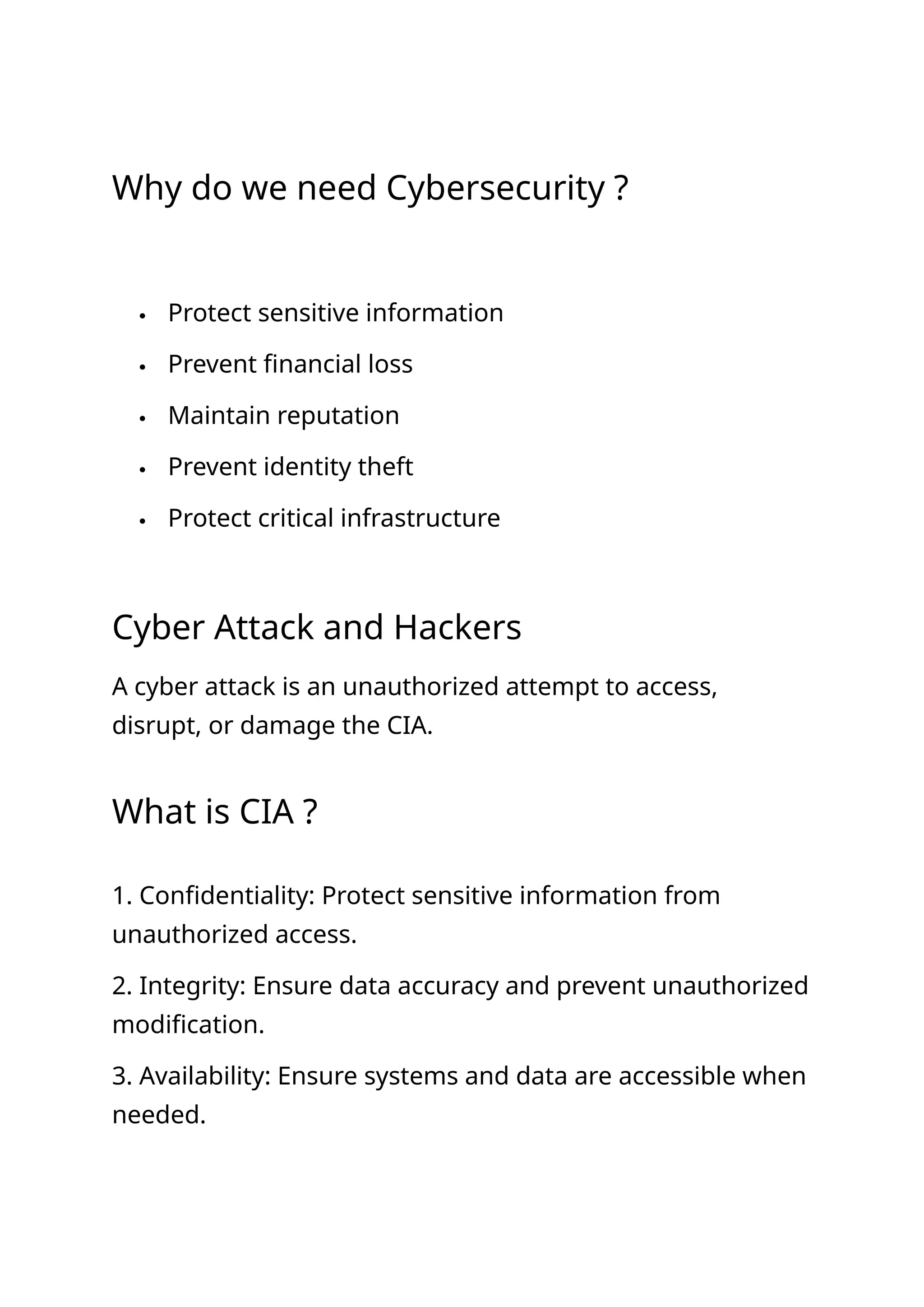cybersecurity 101 conducted by GDG on campus SUIIT | DOCX