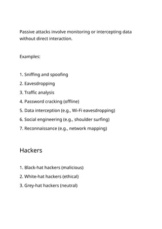 cybersecurity 101 conducted by GDG on campus SUIIT | DOCX