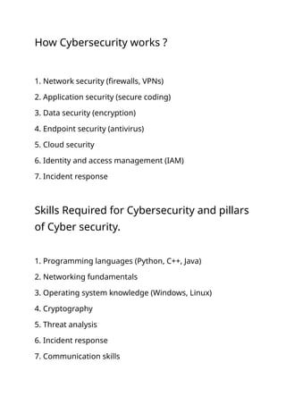 cybersecurity 101 conducted by GDG on campus SUIIT | DOCX