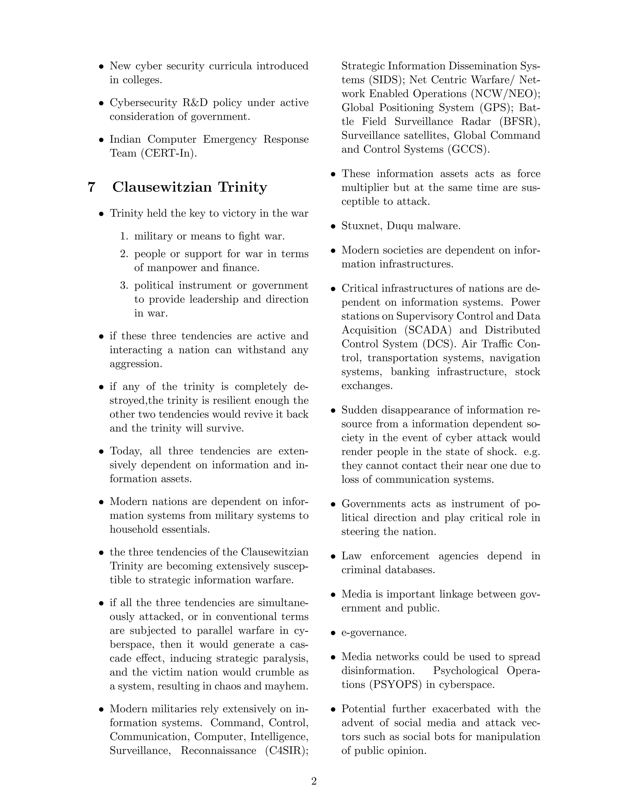 Cyber Security, Cyber Warfare | PDF