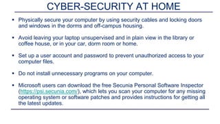 Cybersecurity | PPTX | Internet Safety | Parenting