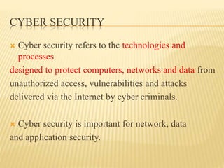 Cyber security | PPT
