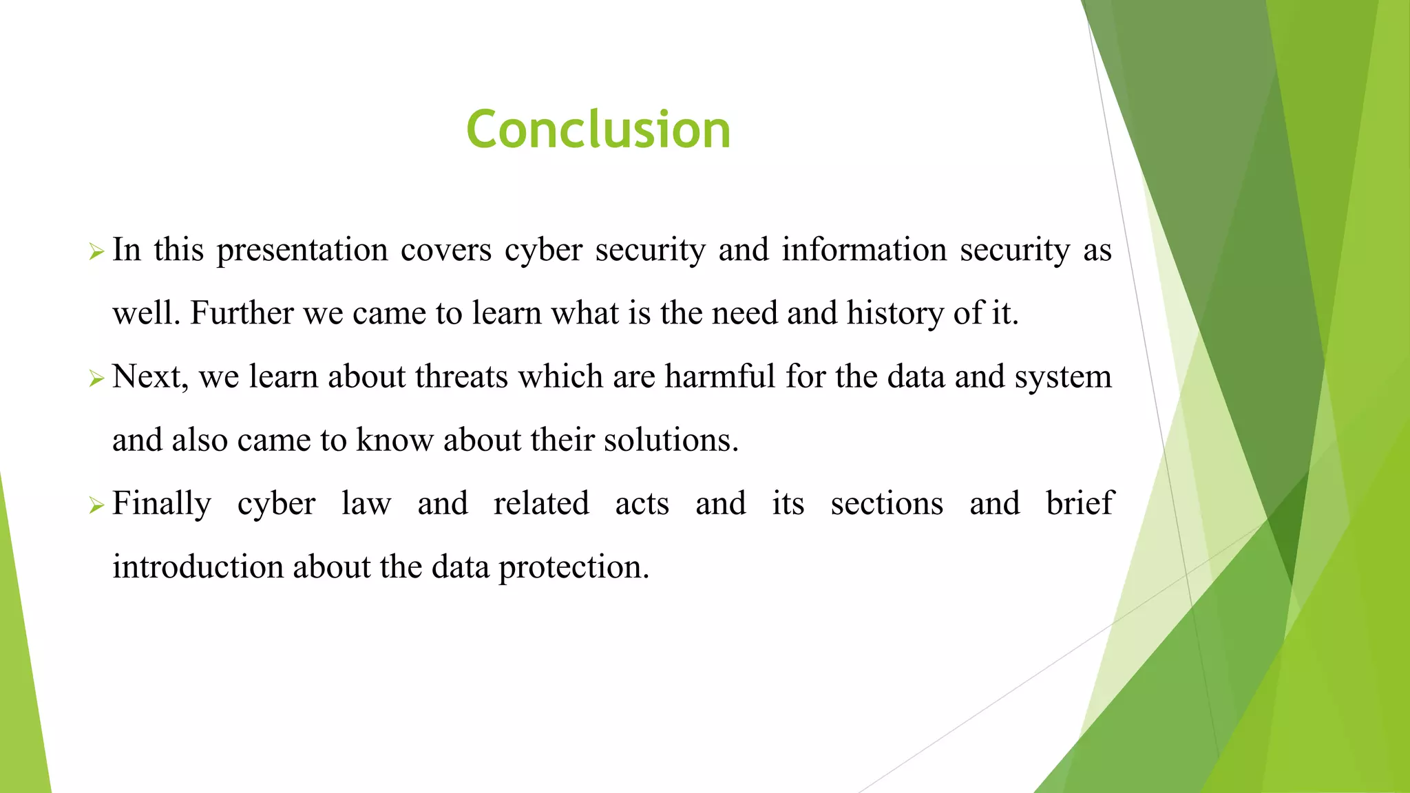 Cyber security & Data Protection | PPSX