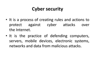 Cyber security | PPTX | Antivirus Software | Computer Software and ...