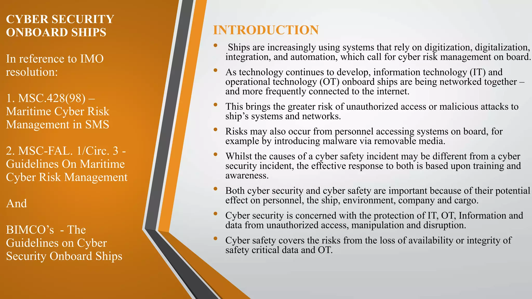 Maritime Cyber Security Education | PPTX