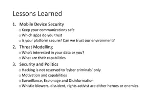 UMS Cybersecurity Awareness Seminar: Cybersecurity - Lessons learned ...