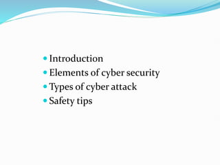 cyber security.pptx | Information and Network Security | Computing