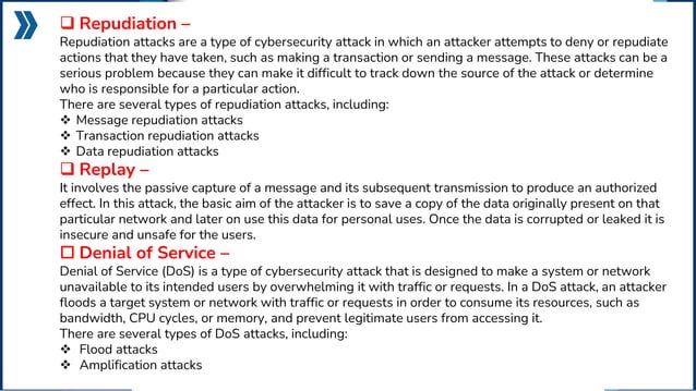 Types of Cyber Security Attacks- Active & Passive Attak | PPTX