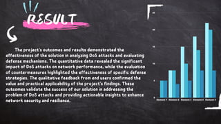 cyber security DOS attack using NS2 ppt content | PDF