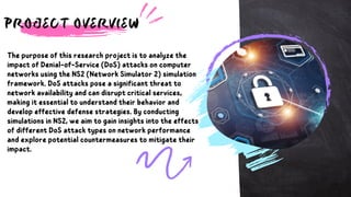 cyber security DOS attack using NS2 ppt content | PDF