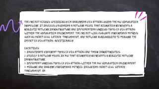 cyber security DOS attack using NS2 ppt content | PDF