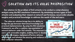 cyber security DOS attack using NS2 ppt content | PDF