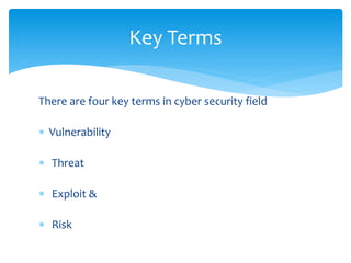 Cyber security beginner level presentation slide | PPTX