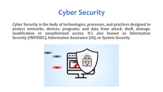 Cyber Security - Guardians of the Digital World | PPTX