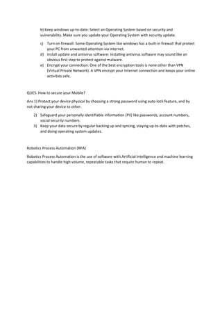 Future Technology in information Technologyand Cyber Security | PDF