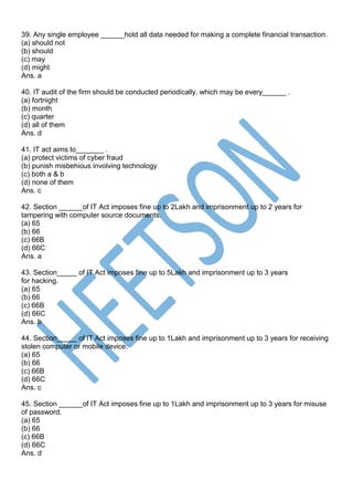 Cyber Security MCQ Questions and Answers | PDF