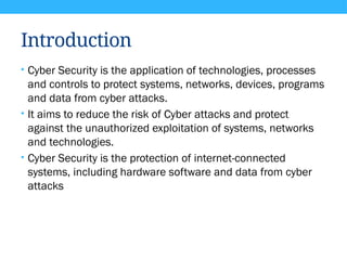 CYBER SECURITY DEFINITION AND TYPES.pptx