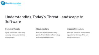 Role of Cybersecurity in Software Development | PPTX