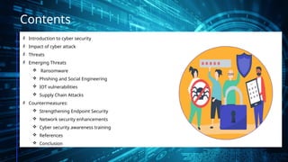 Cyber Security – Emerging Threats and Countermeasures | PPTX