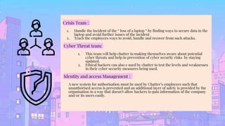 Chatter's cyber security position analysis | PPTX