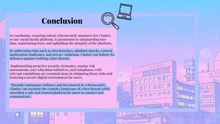 Chatter's cyber security position analysis | PPTX