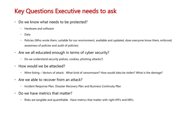 Cyber Security - Awareness Presentation - High Level | PPT