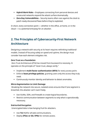 Cybersecurity-First Network Design: How to Stay Ahead of 2025 Threats ...